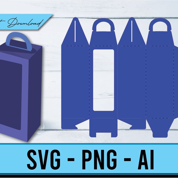 Tall Gable Box Svg - Etsy