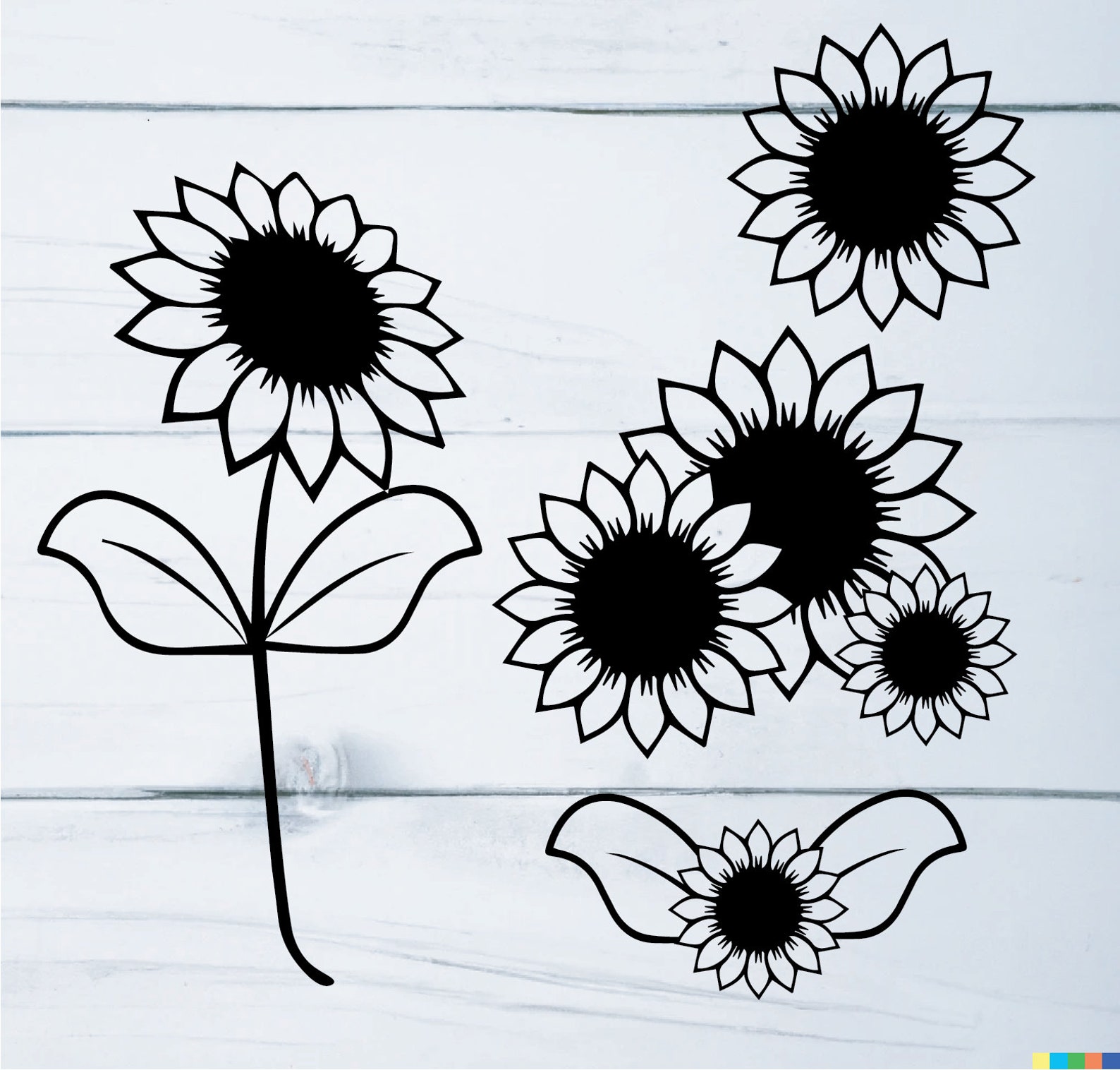 Sunflowers Bundle SVG - Etsy