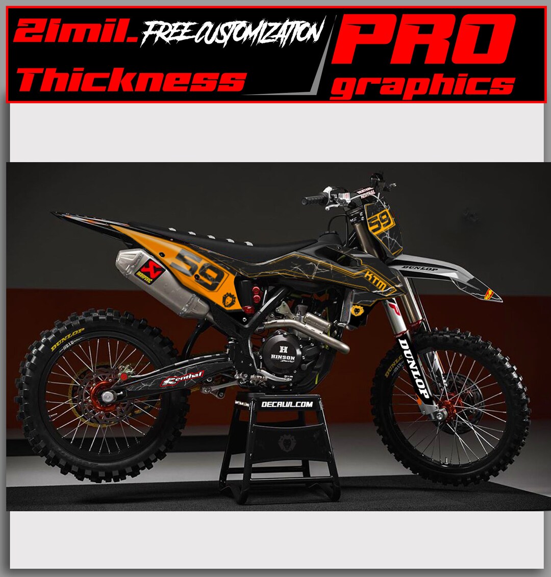 KTM SX SXF 125 250 350 450 2022 Pro Quality Graphic Kit Full Wrap ...