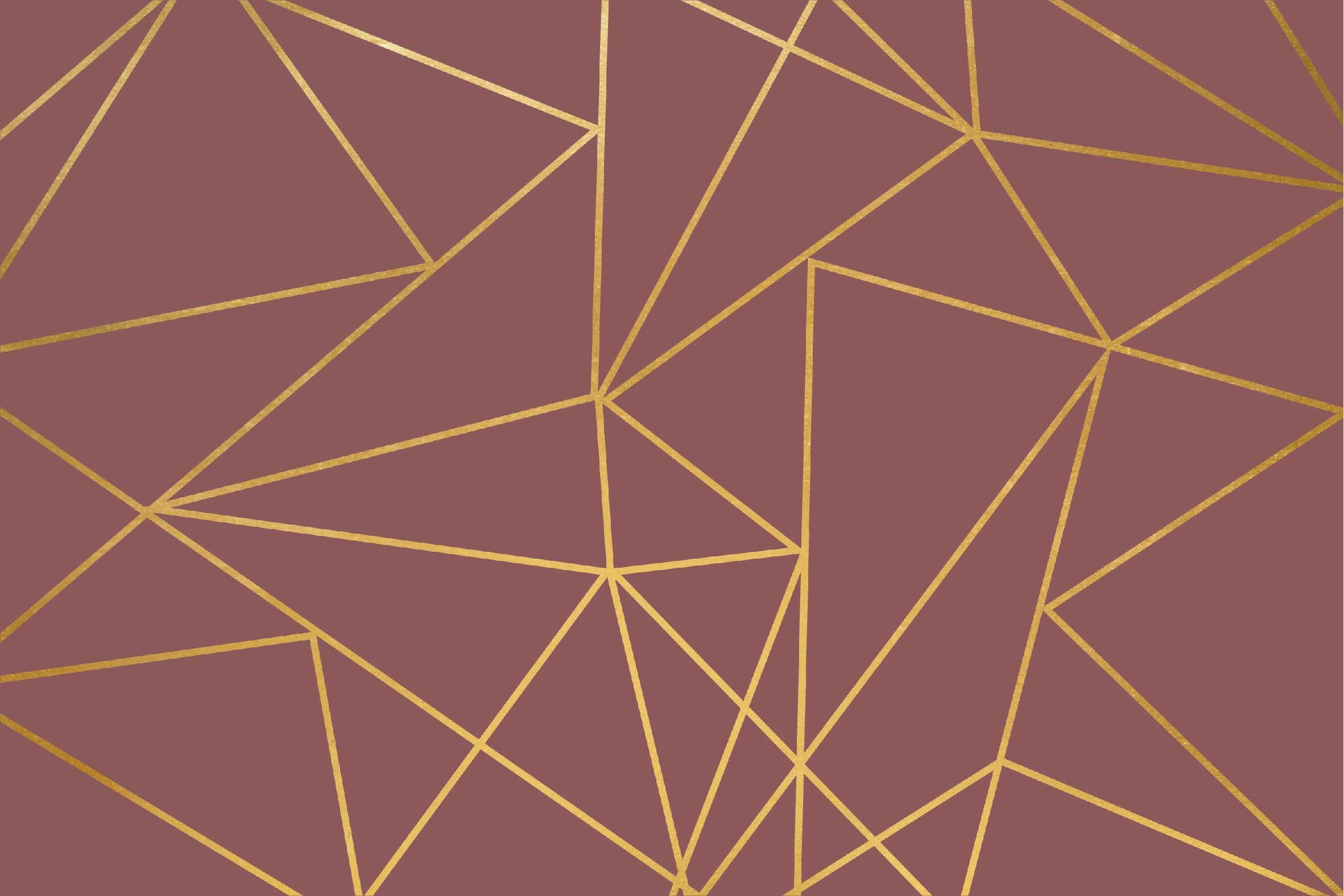 Gold Geometric Wallpaper, Gold Strip Mural, Peel and Stick Wallpaper ...