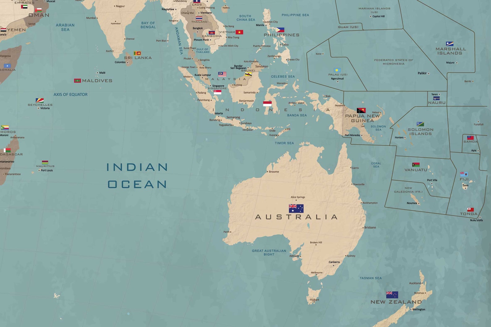 World Map Wallpaper Peel and Stick Map Wall Mural - Etsy