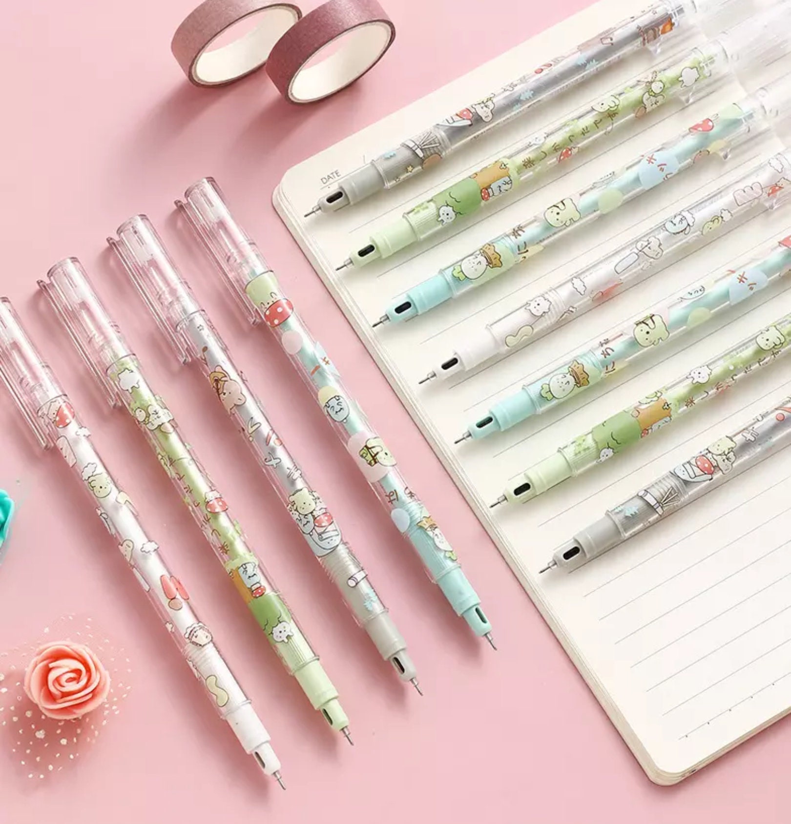 Cute Animal Pen Japanese Kawaii Stationery School Supply | Etsy UK