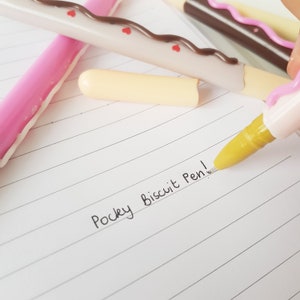 Cute Pocky Gel Pen, Biscuit Stick Pen, Cute Cookie Pen, Japanese Kawaii ...
