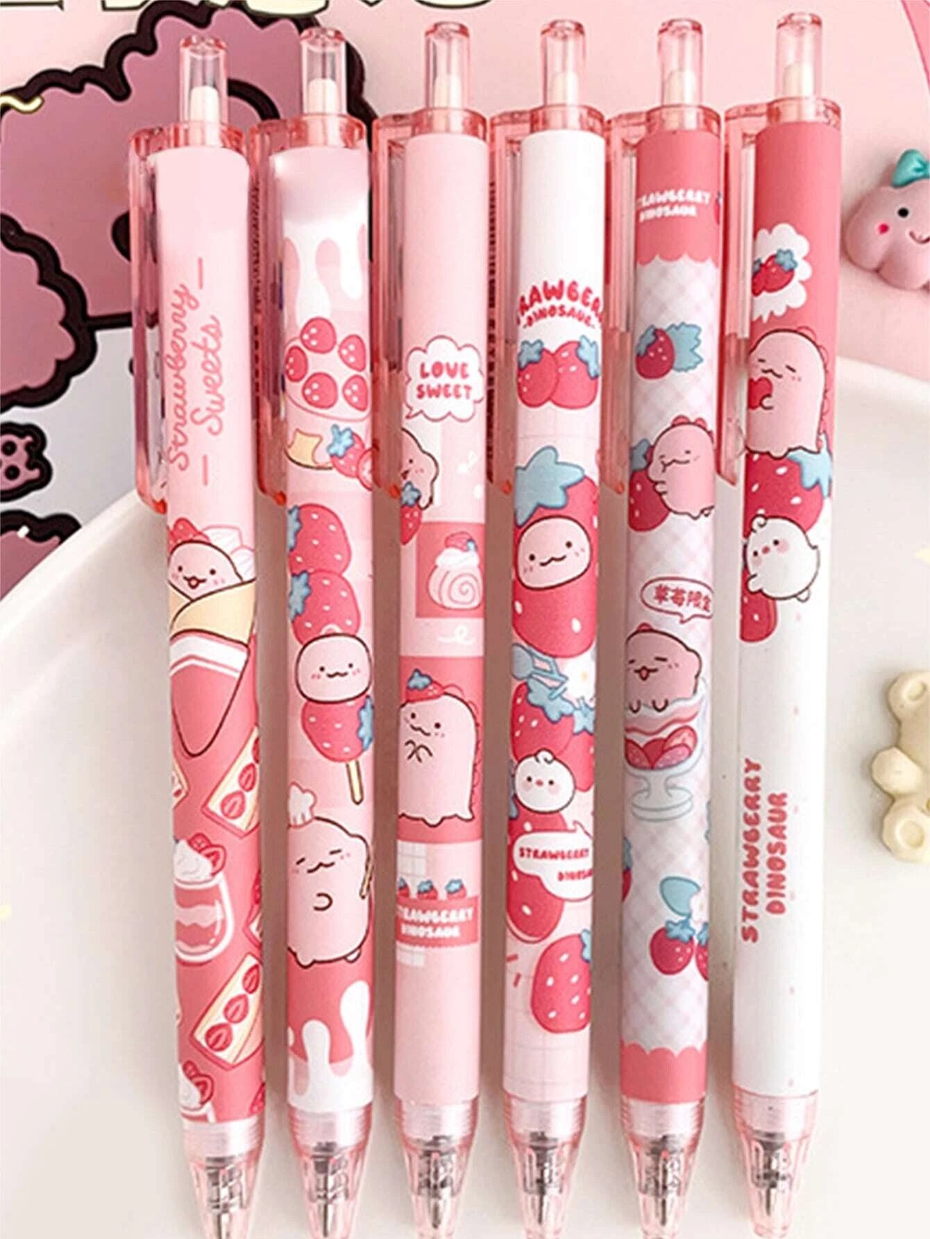 Cute Strawberry Pen Cake Dessert Sweet Japanese Kawaii - Etsy UK