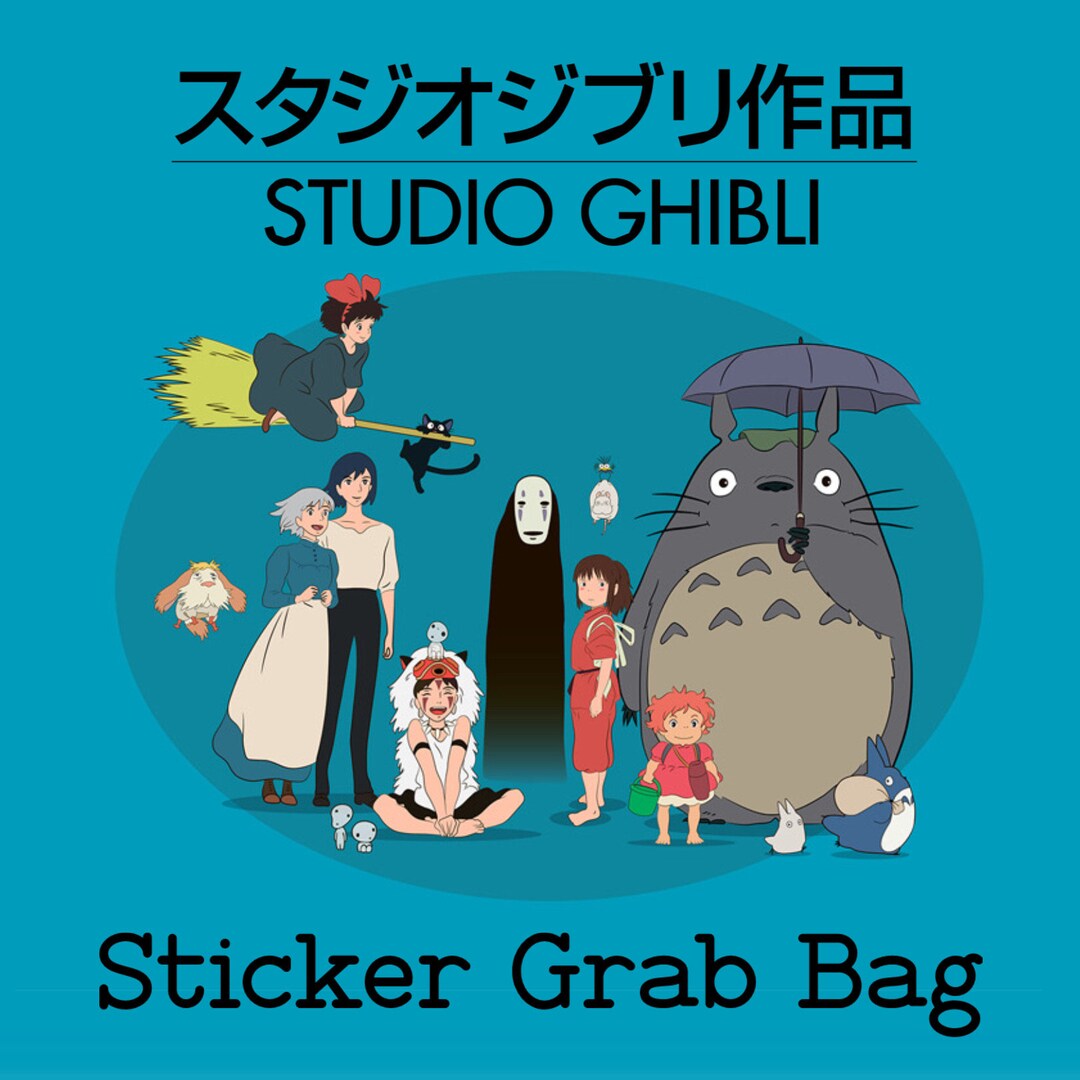 Studio Ghibli Sticker Grab Bag, Surprise Grab Bag, Mystery Sticker Pack ...