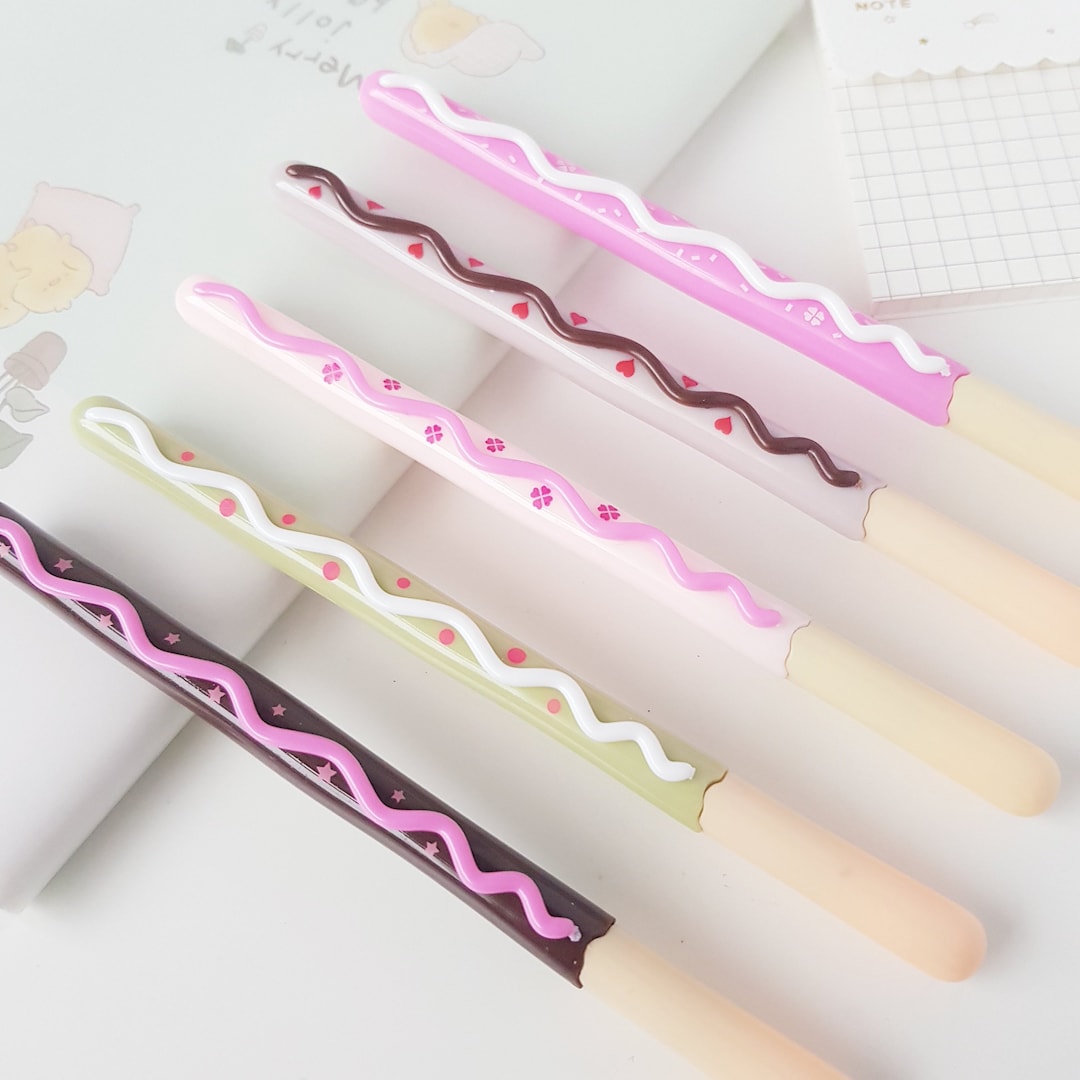 Cute Pocky Gel Pen, Biscuit Stick Pen, Cute Cookie Pen, Japanese Kawaii ...