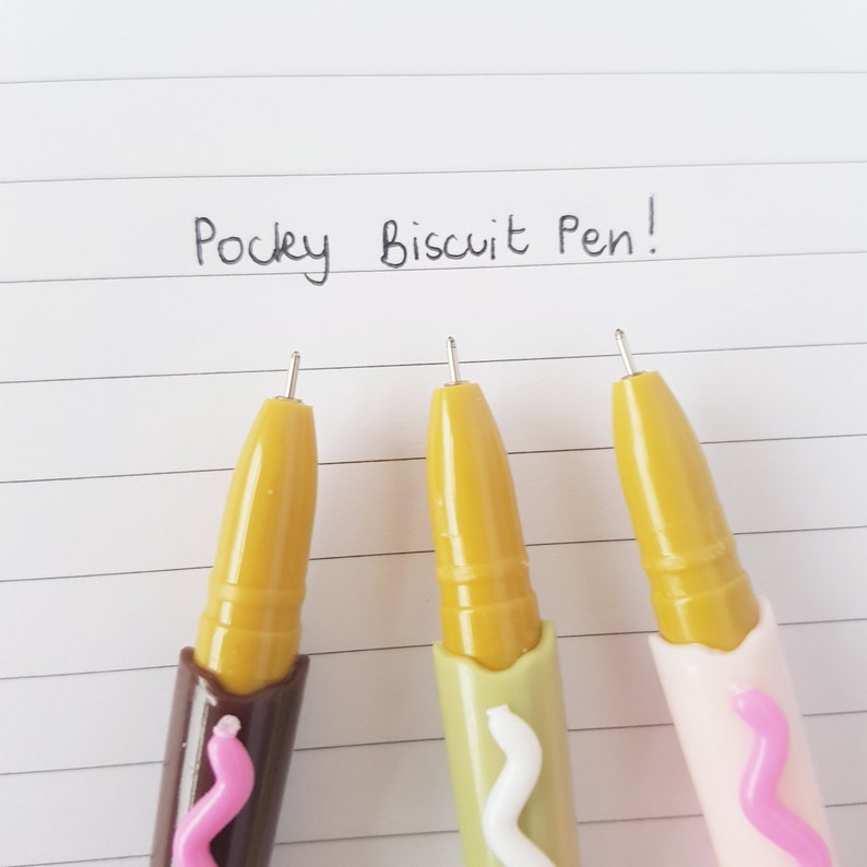 Cute Pocky Gel Pen, Biscuit Stick Pen, Cute Cookie Pen, Japanese Kawaii ...