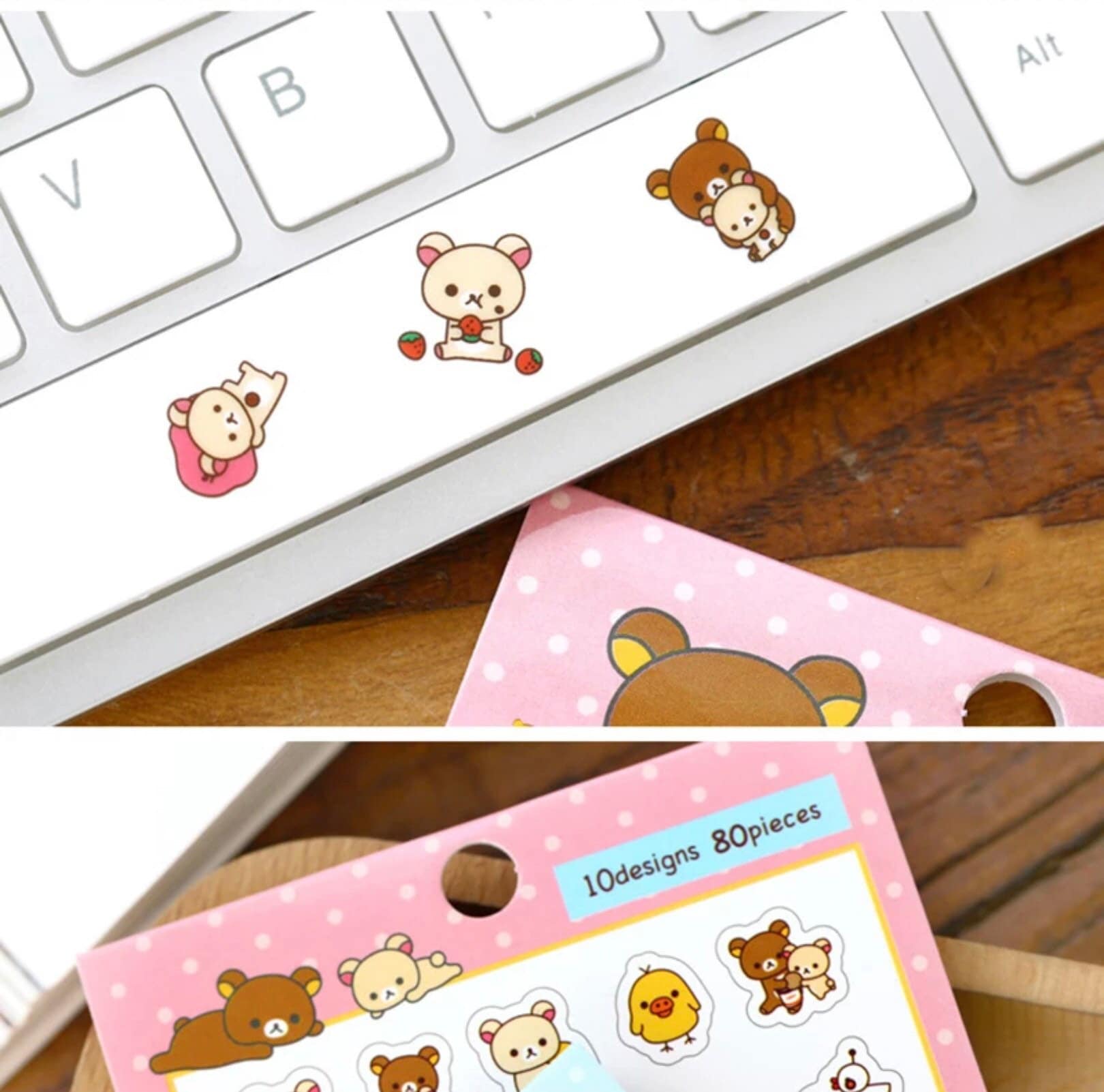 Rilakkuma Stickers Cute Bear Stickers Japanese Kawaii - Etsy UK