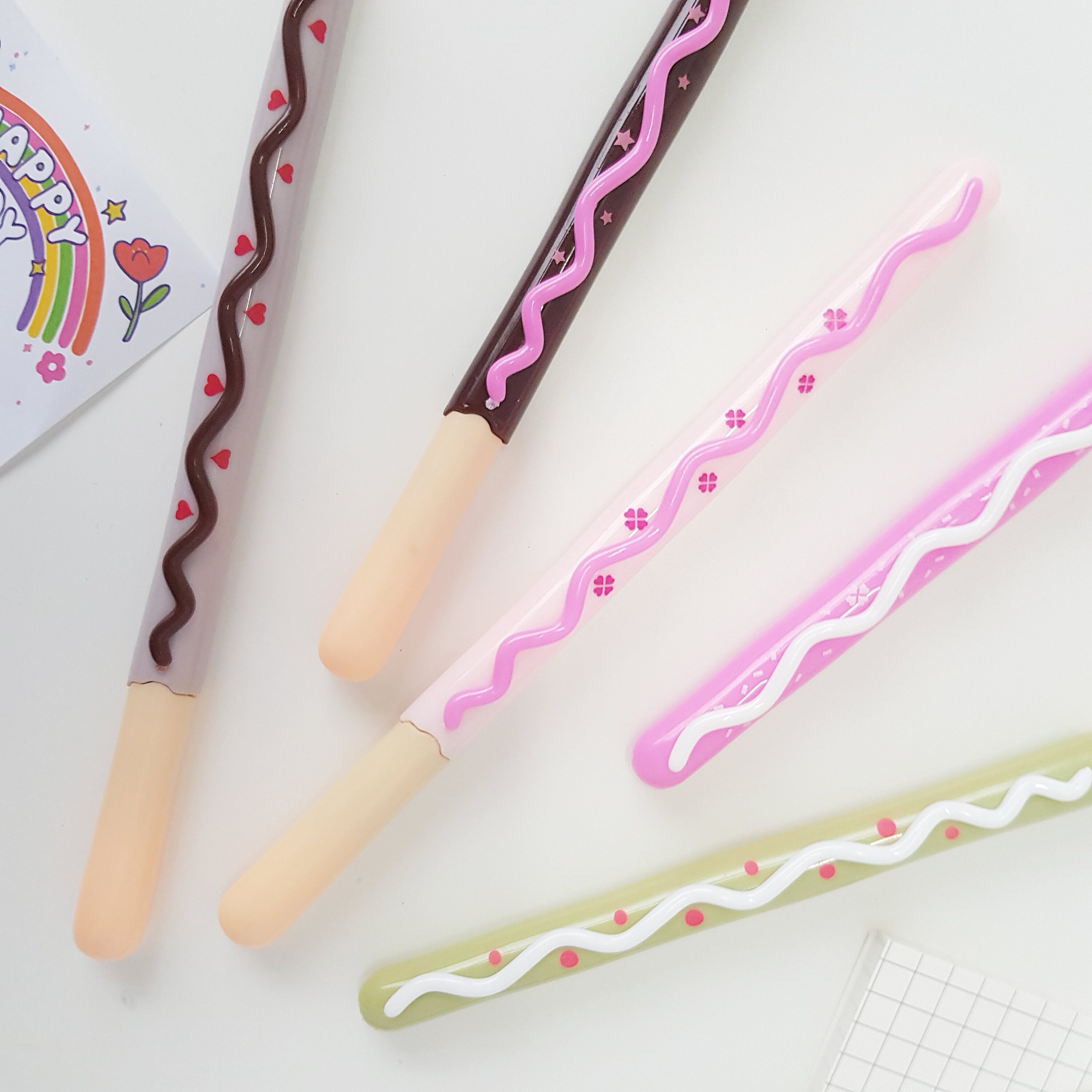 Cute Pocky Gel Pen, Biscuit Stick Pen, Cute Cookie Pen, Japanese Kawaii ...