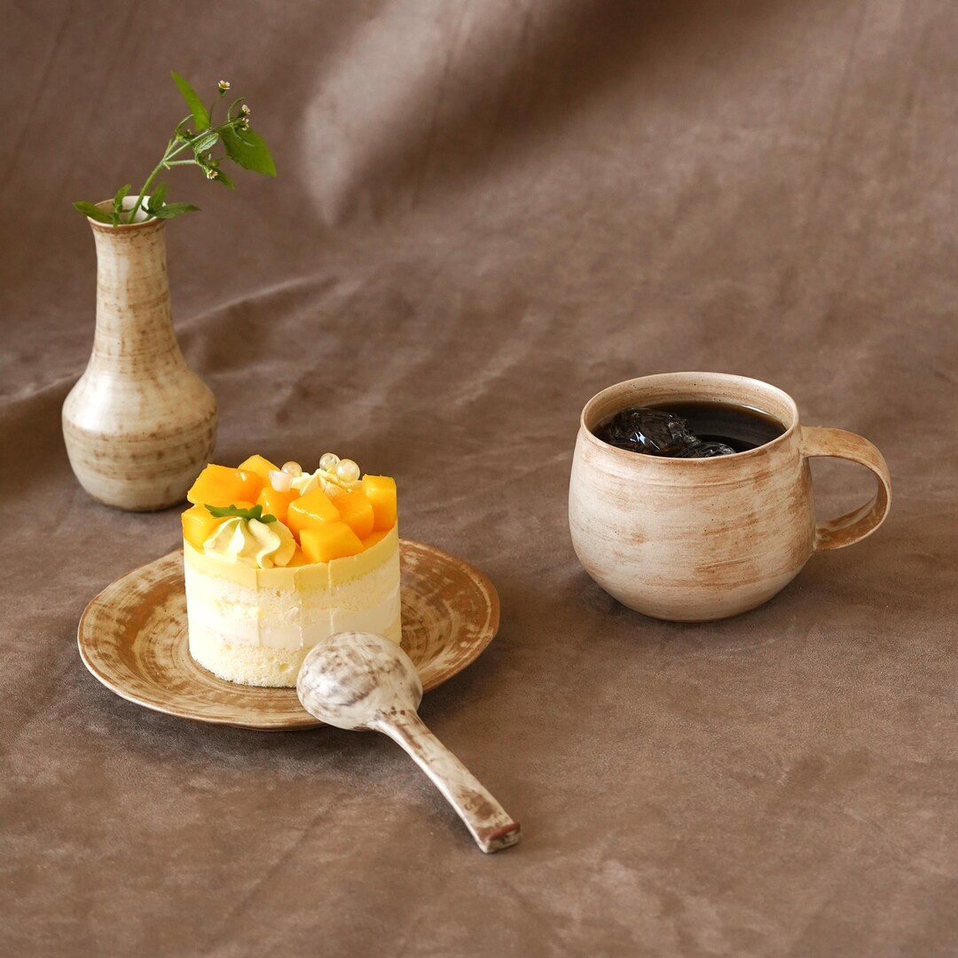 Ceramic Mug,wabi-sabi Japandi Stoneware, Neutral Beige Pottery Cup for ...
