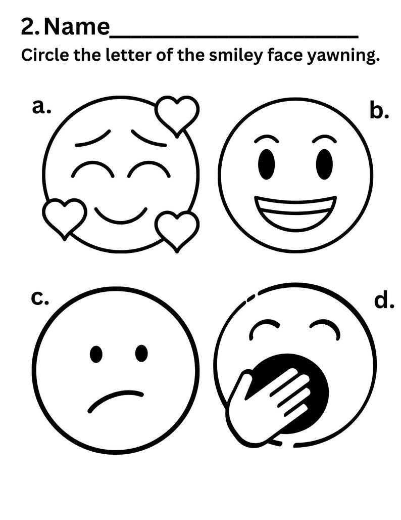 Smiley Face Letter Match Bundle 3 Set Worksheet PDF Instant Digital ...