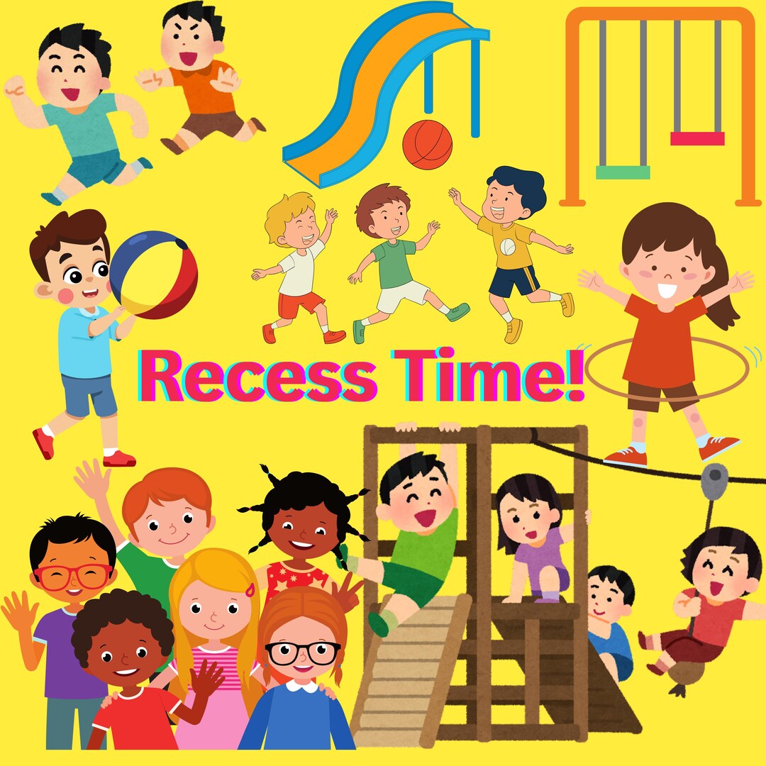 Recess Time Clip Art Digital Download (png) - Etsy
