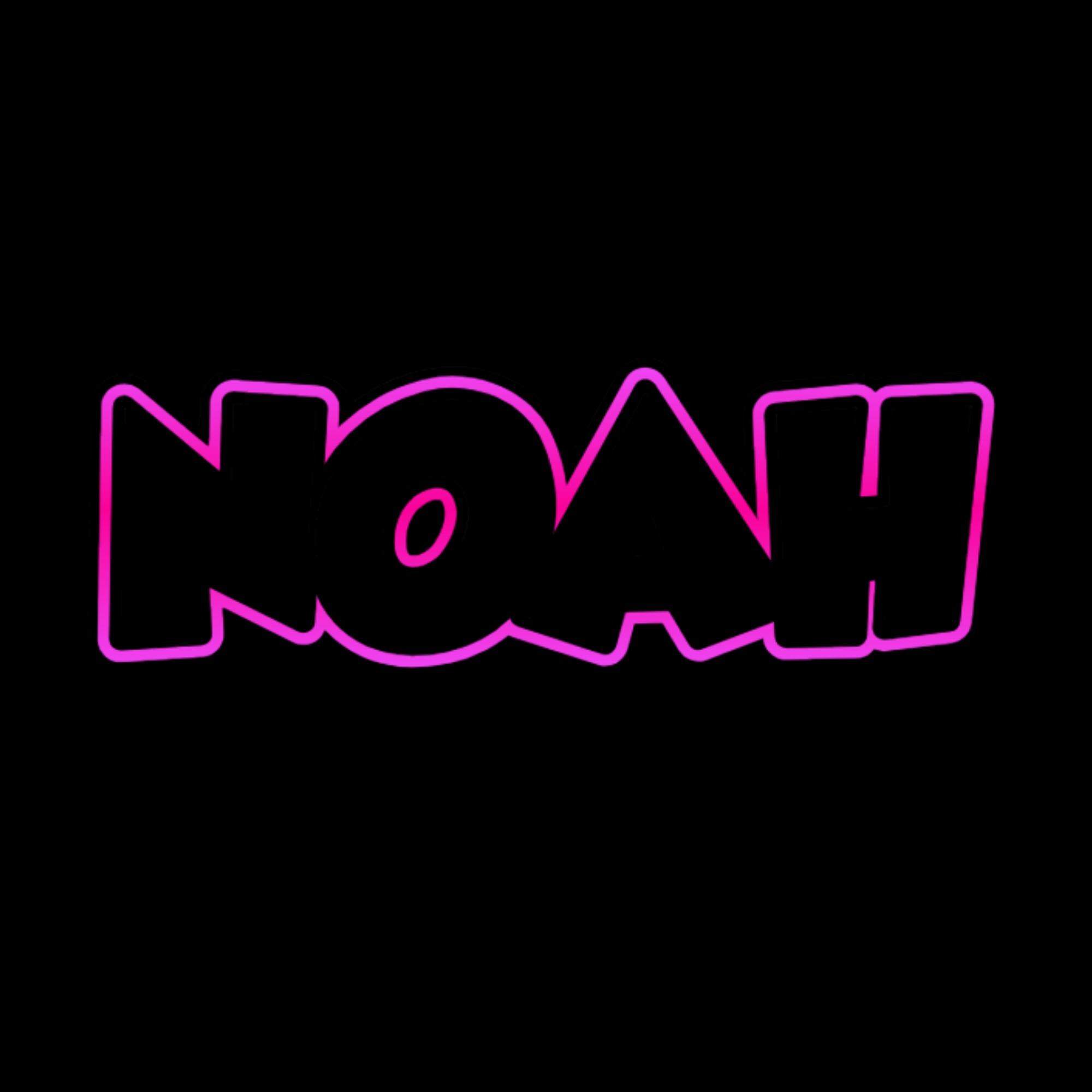 Noah, White Letters Violet Black Trim Block Letters - Etsy