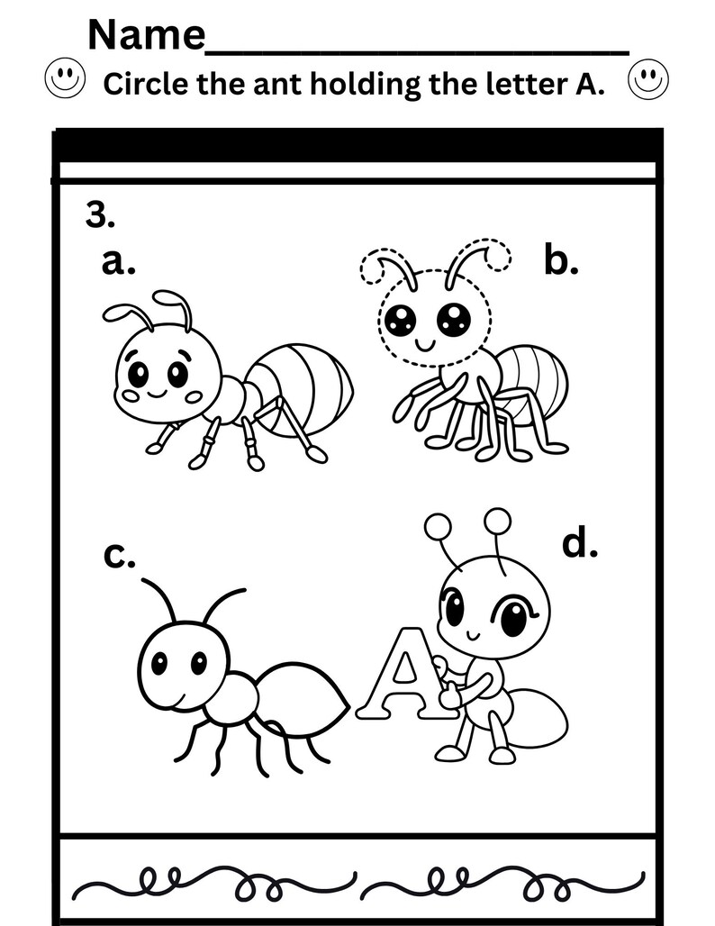 ABCD, Mini 3 Set (bundle Worksheets) Instant Download - Etsy