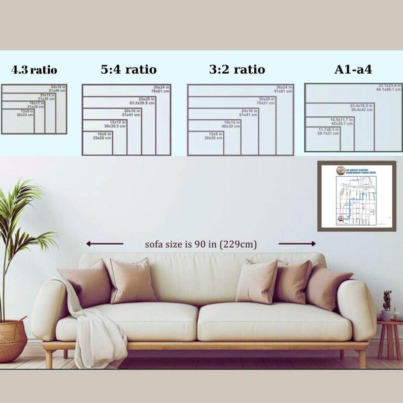 2024 Dodgers Championship Parade Map Poster Los Angeles Baseball Art - Etsy