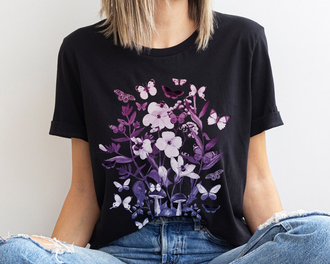 Subtle Bi Pride Shirt Cottagecore Pride Discreet Pride Subtle Pride ...