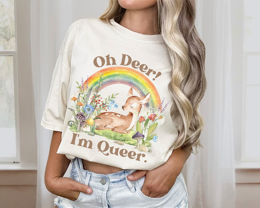 Cottagecore Pride Genderqueer Pride Bi Pride Shirt Pride Outfit Pride ...