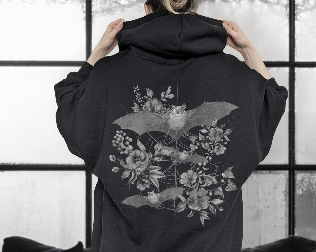 Bat Hoodie Bat Sweatshirt Vampire Bat Witchy Hoodie Goblincore Shirt ...