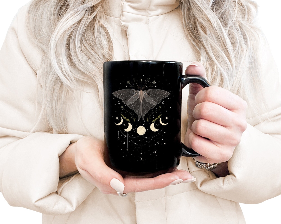 Moth Mug Cottagecore Mug Cottagecore Mugs Dark Cottagecore Forest Mug ...