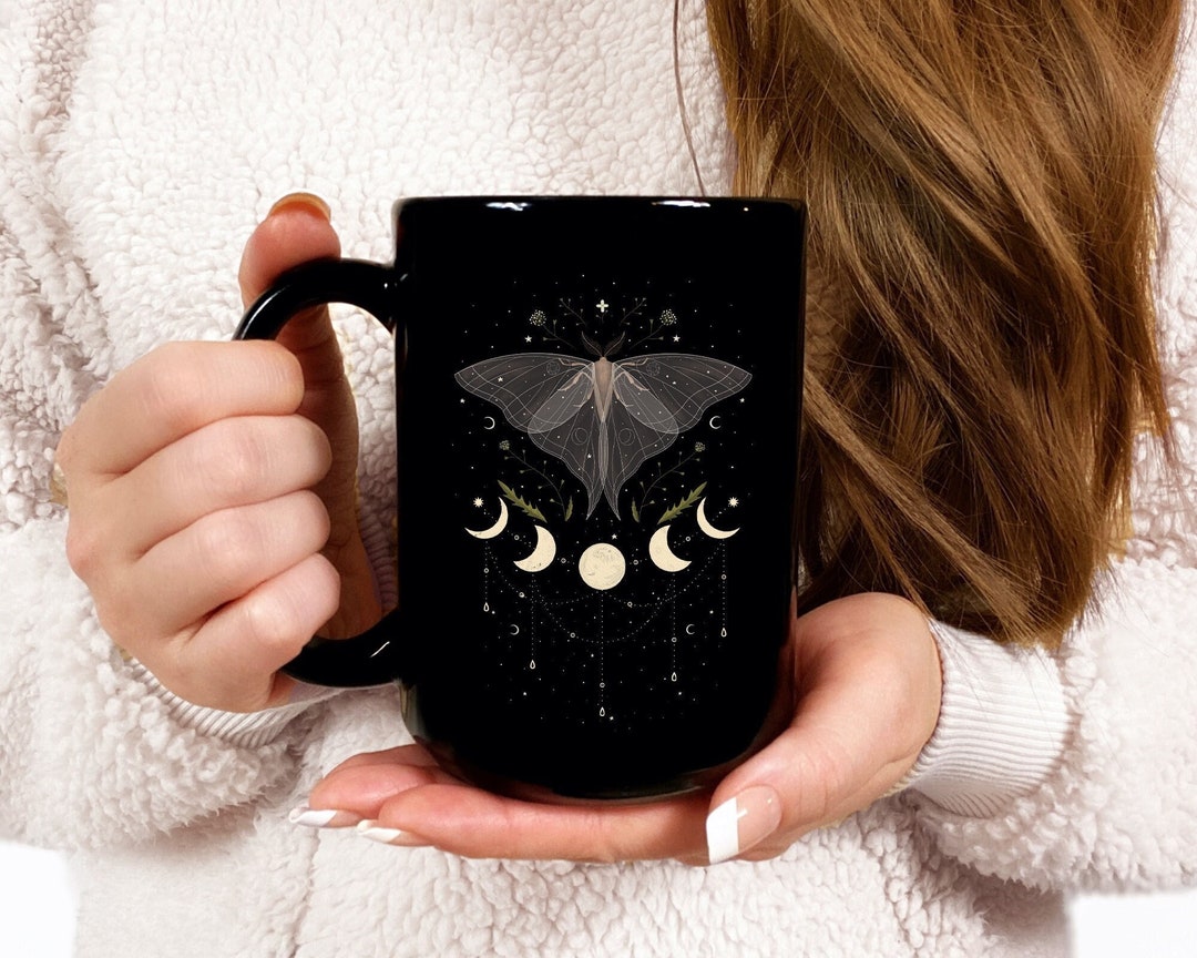 Moth Mug Cottagecore Mug Cottagecore Mugs Dark Cottagecore Forest Mug ...