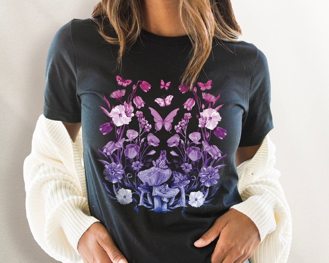 Subtle Bi Pride Shirt Cottagecore Pride Discreet Pride Subtle Pride ...