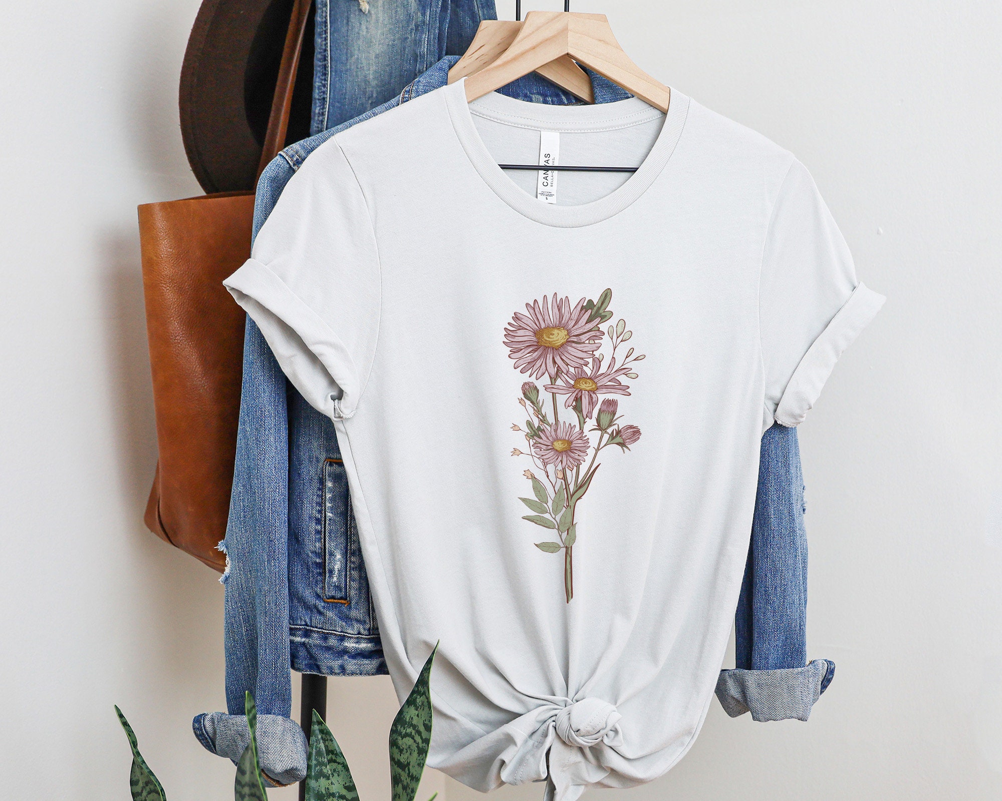 September Birth Flower Aster Birth Month Flower Birth Flower Shirt ...