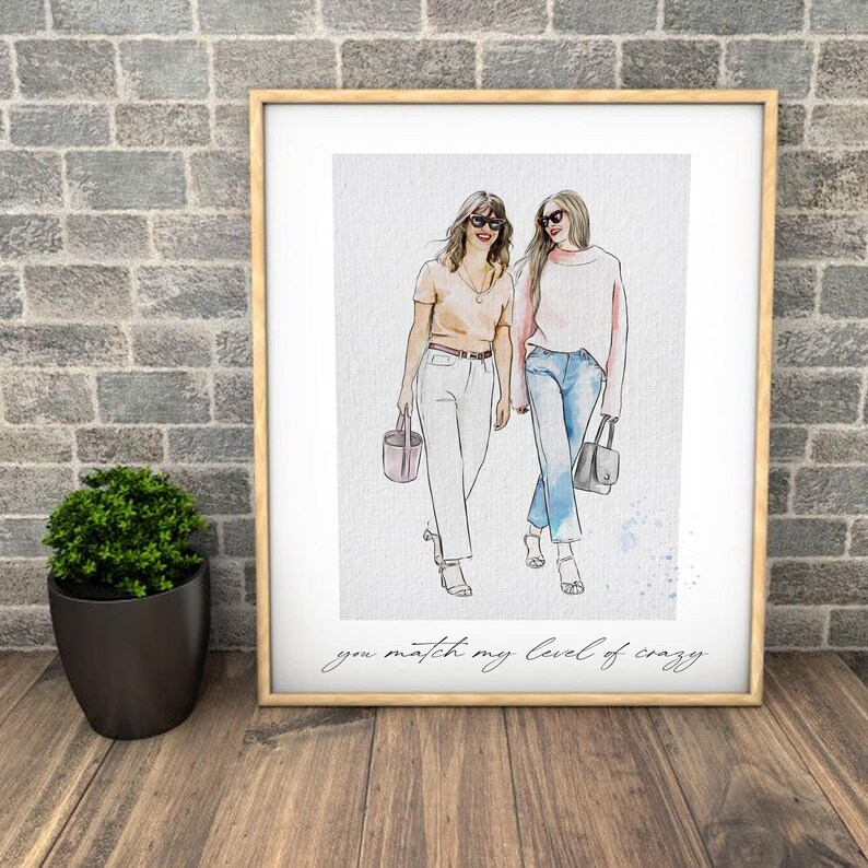 Custom Couple Portrait, Couple Illustration, Gift Boyfriend, Engagement ...