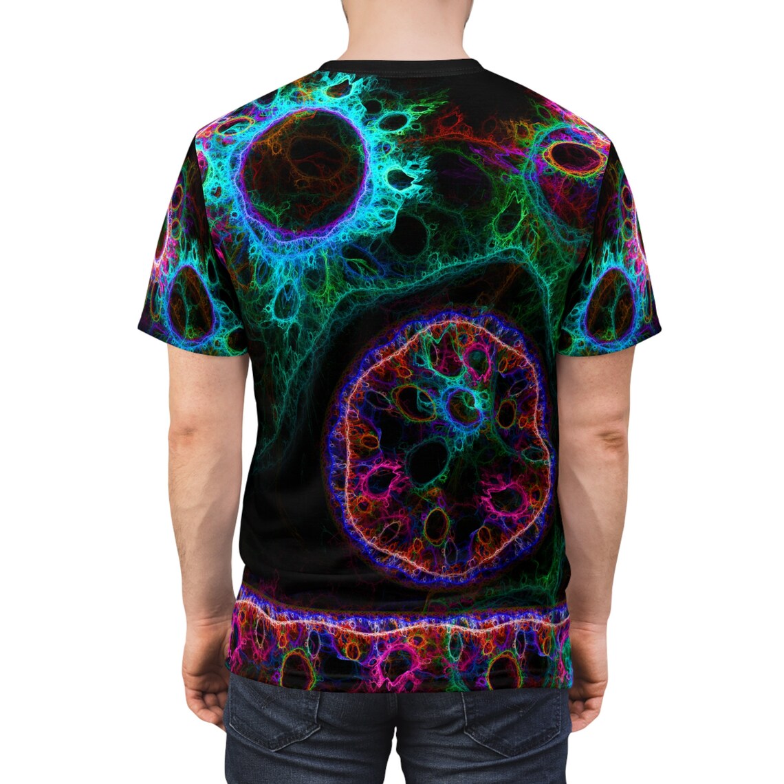Psychedelic Boho Fractal Tshirt by Alien Fossil Art Unique Tee - Etsy
