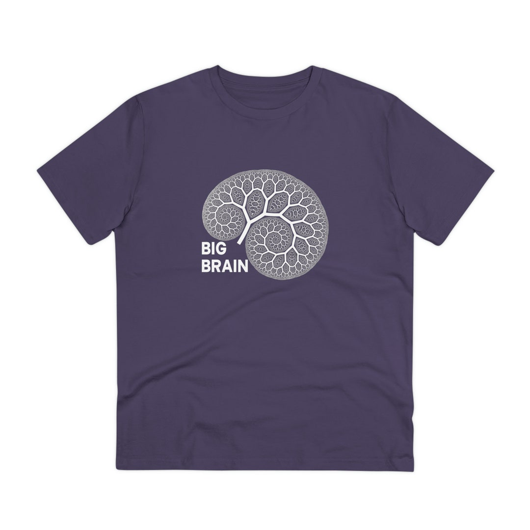 Organic Fractal Big Brain Creator Graphic T-shirt - Etsy