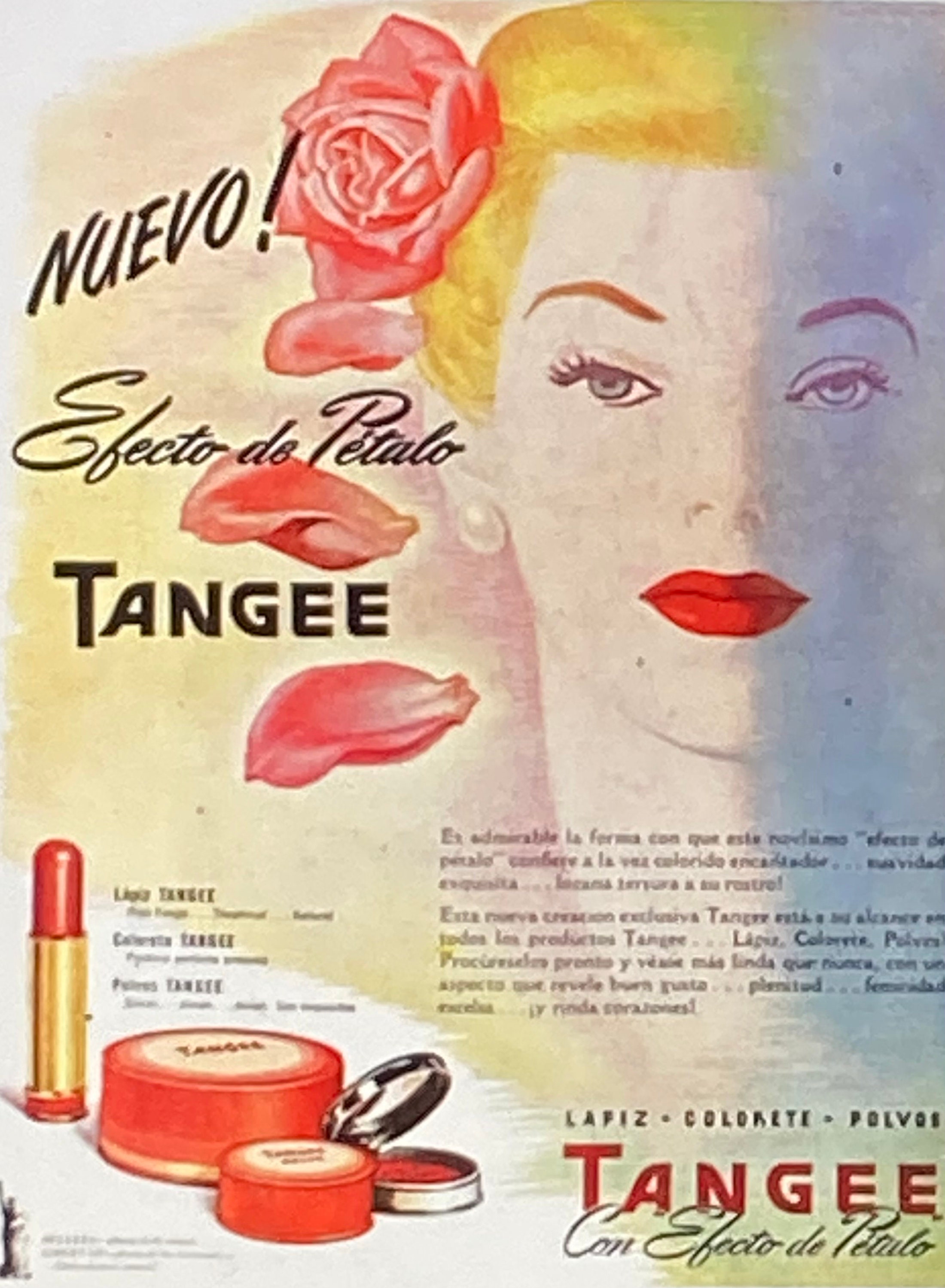 Tangee Rouge in a Cute Little Black Metal Compact With Its - Etsy