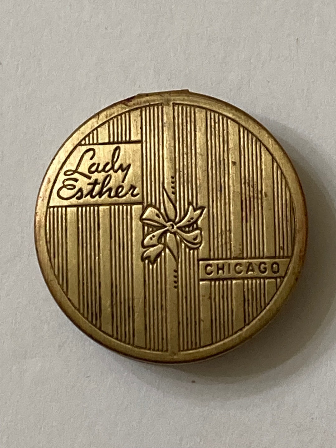 Lady Esther Cream Rouge Shade No. 3 in a Brass Compact. C. - Etsy