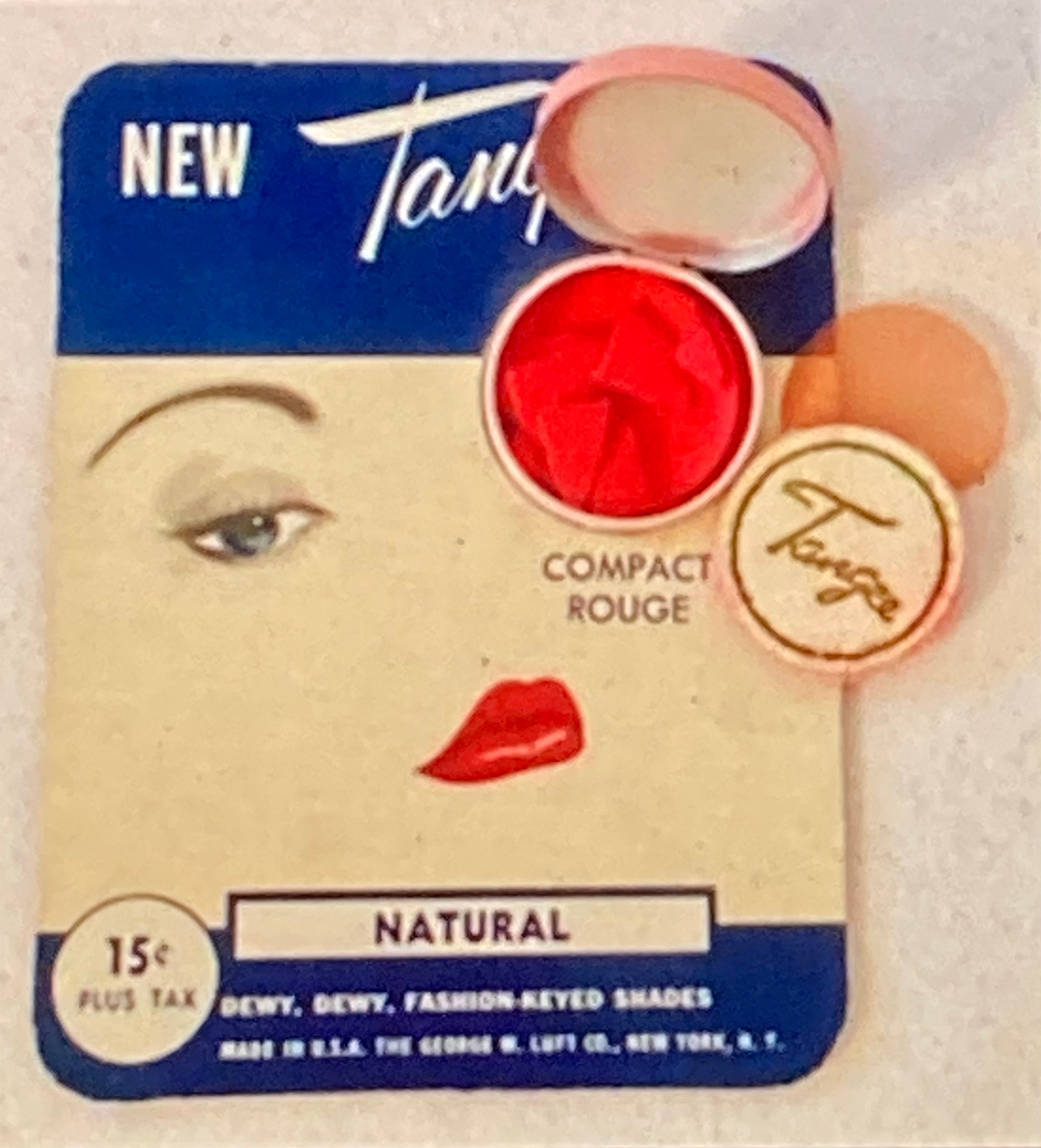 Tangee Rouge in a Cute Little Black Metal Compact With Its - Etsy