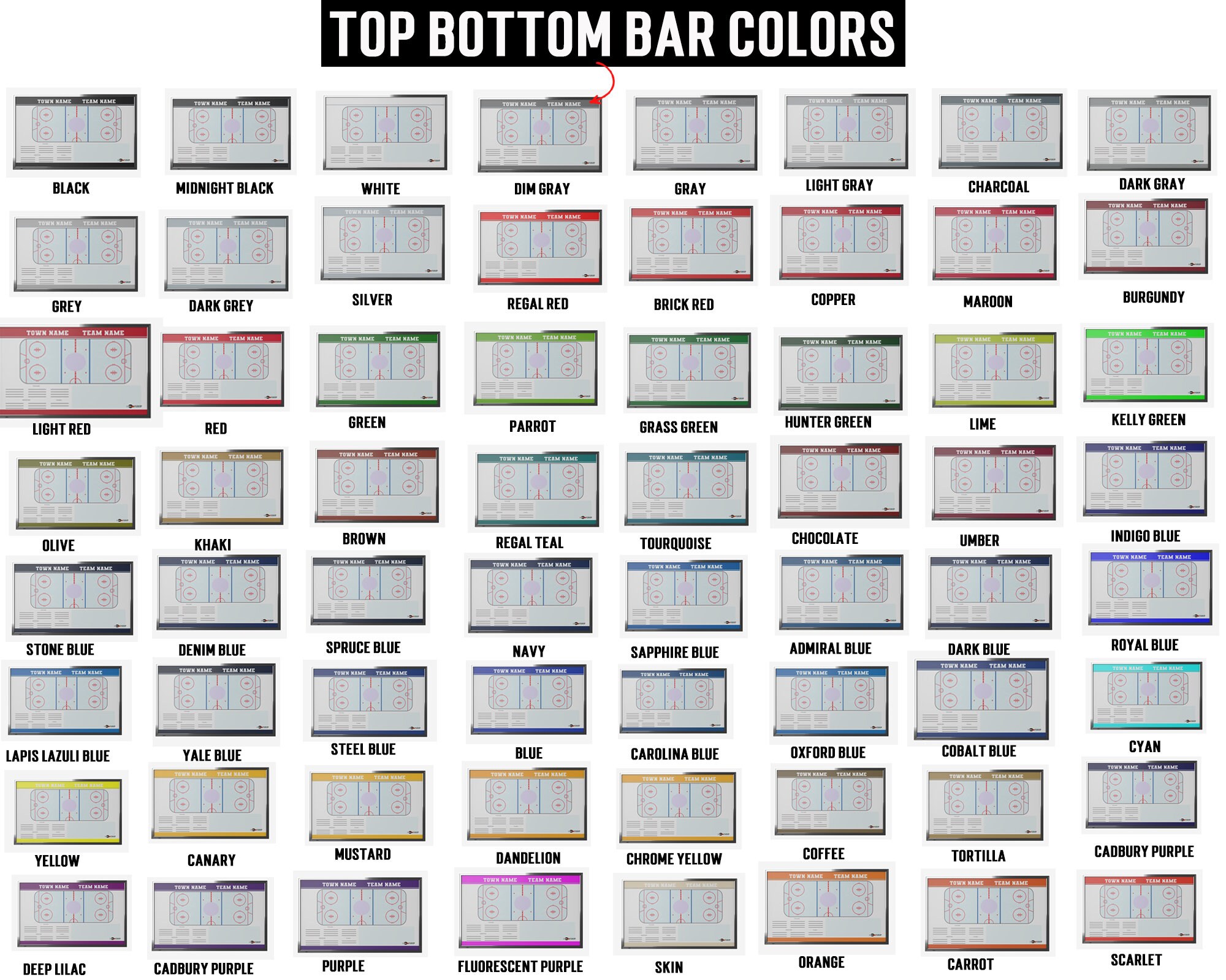 Custom Hockey Locker Room Whiteboard (wall), Hockey Board, Framed Board ...