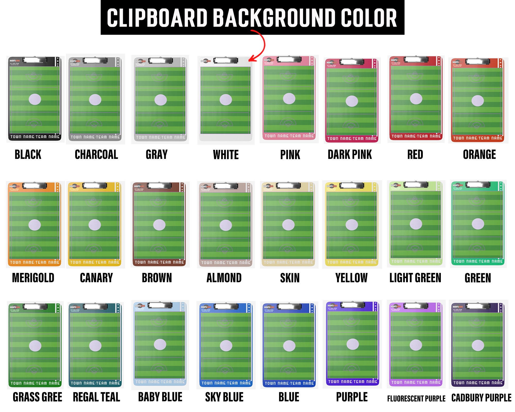 Custom Lacrosse Clipboard (2 Sided), Custom Clip Board, Dry Erase Board ...