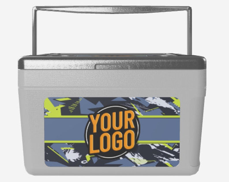 Custom Hardside Coolers With 6 Can, Full Body Vinyl Wrap Water Cooler ...