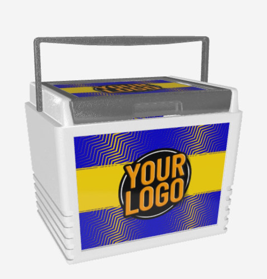 Custom Hardside Coolers With 12 Can, Full Body Vinyl Wrap Water Cooler ...