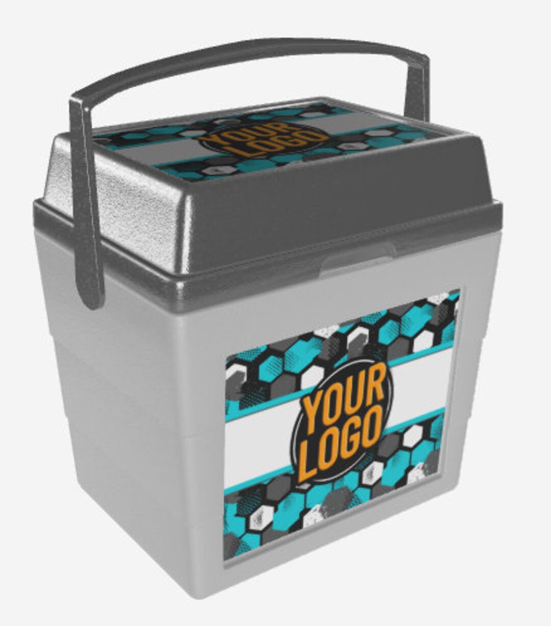 Custom Hardside Coolers With 24 Can, Full Body Vinyl Wrap Water Cooler ...