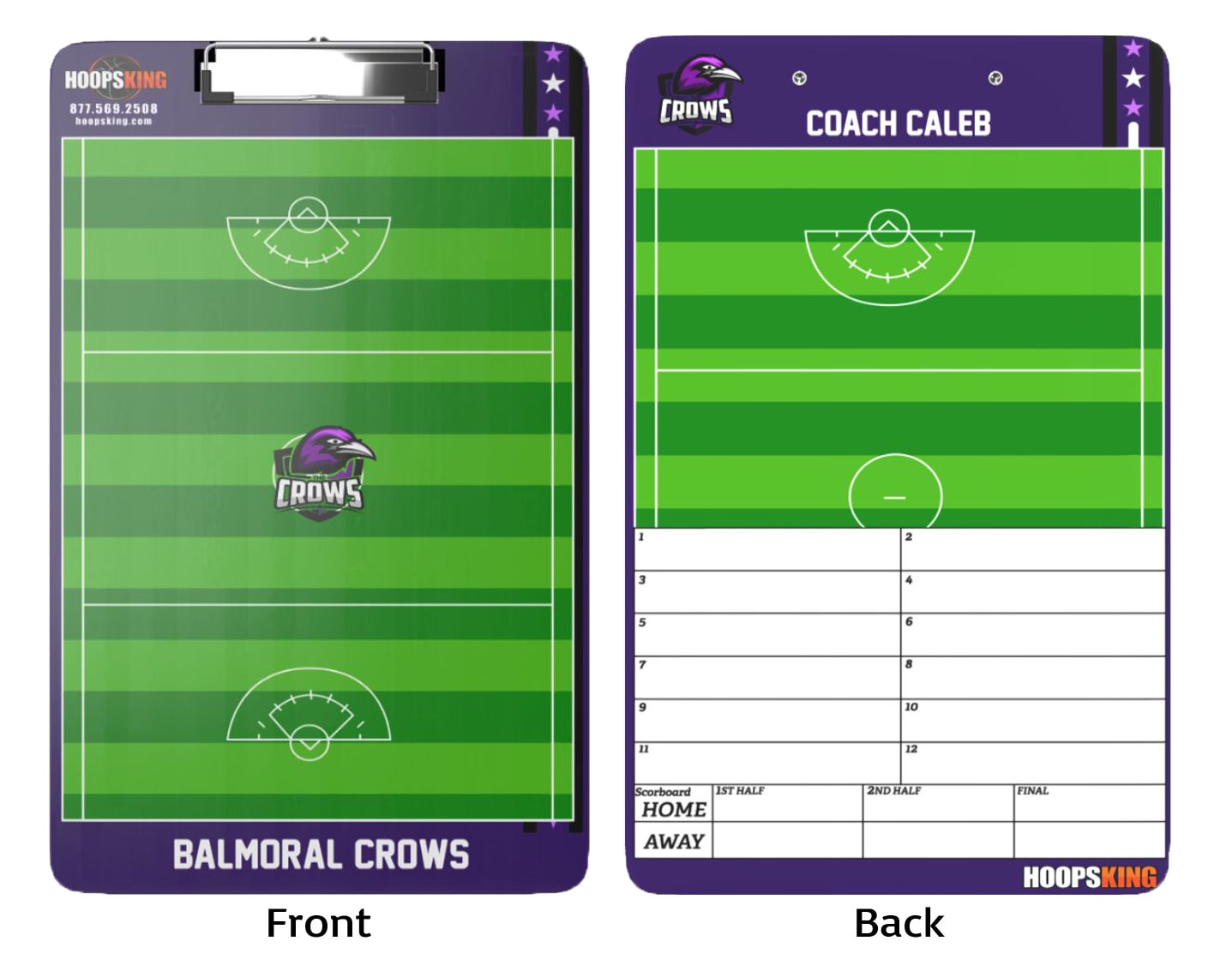 Custom Lacrosse Clipboard (2 Sided), Custom Clip Board, Dry Erase Board ...