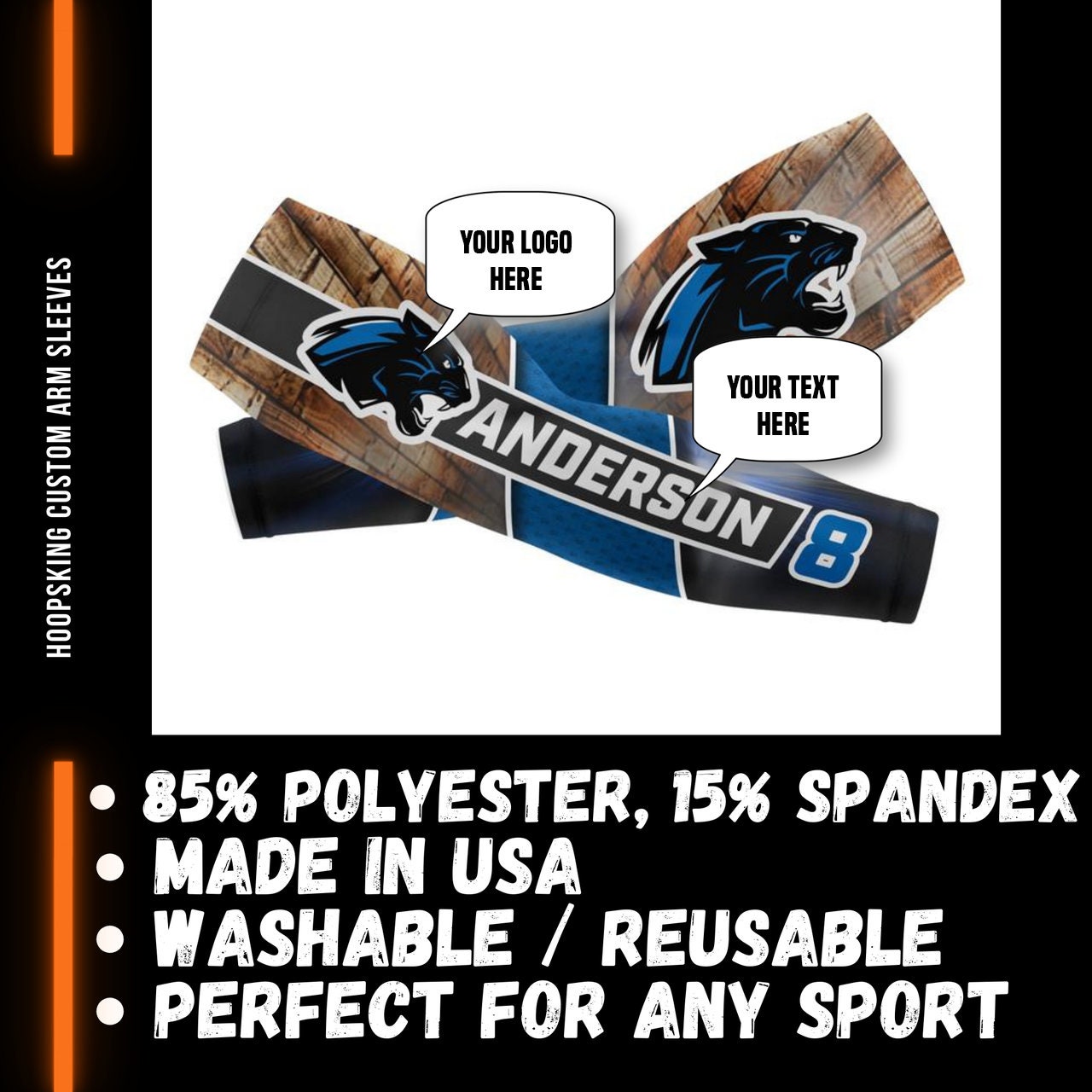 Custom 2 Arm Sleeves, Sports Arm Sleeves, Baseball Sleeves, Football ...