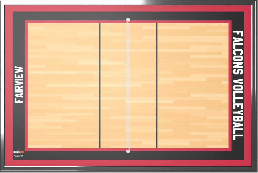 Custom Volleyball Locker Room Whiteboard (wall), Volleyball Board ...