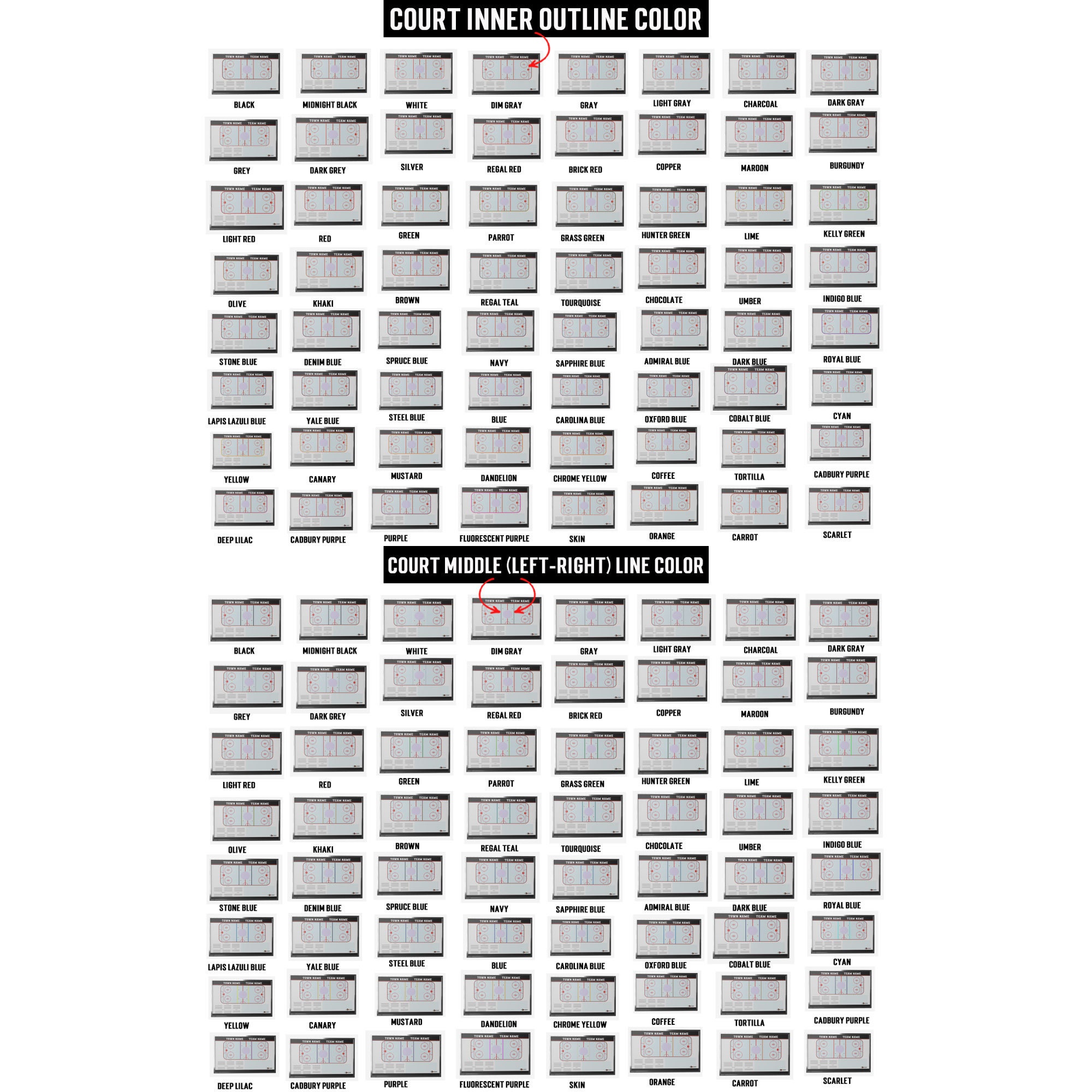 Custom Hockey Locker Room Whiteboard (wall), Hockey Board, Framed Board ...