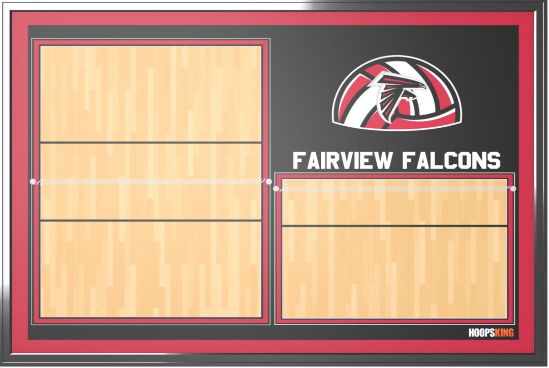 Custom Volleyball Locker Room Whiteboard (wall), Volleyball Board ...