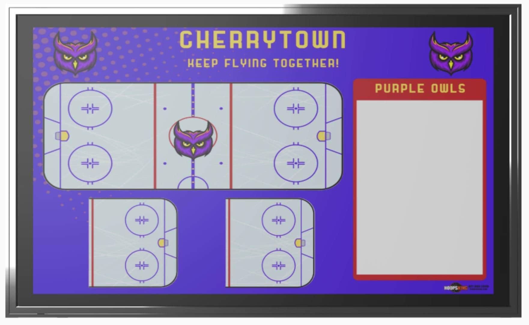 Custom Hockey Locker Room Whiteboard (wall), Hockey Board, Framed Board ...