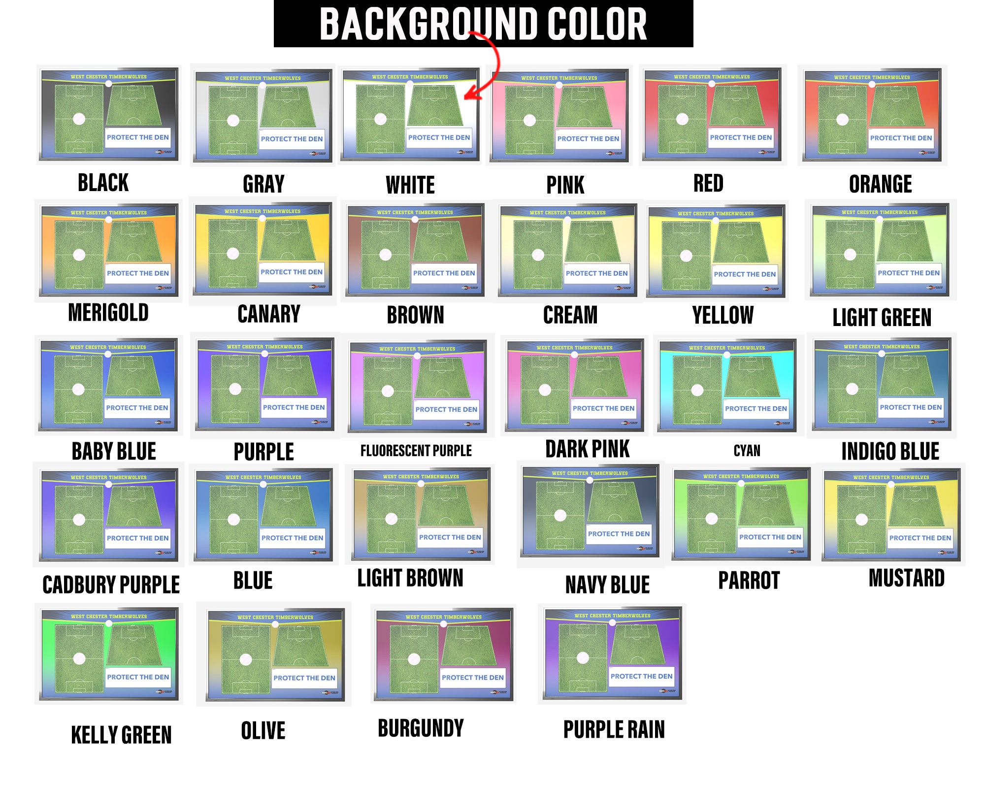 Custom Soccer Locker Room Whiteboard (wall), Soccer Board, Framed Board ...