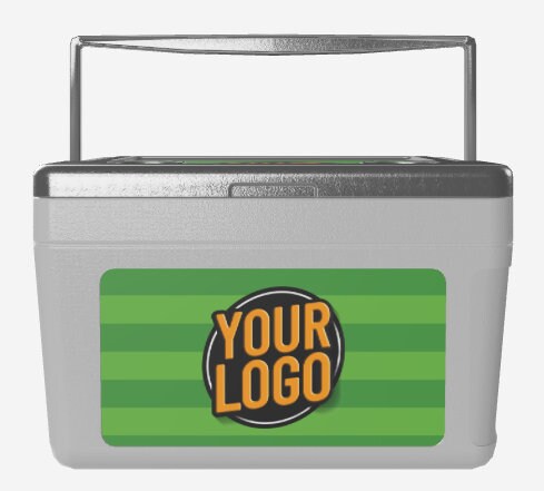 Custom Hardside Coolers With 6 Can, Full Body Vinyl Wrap Water Cooler ...