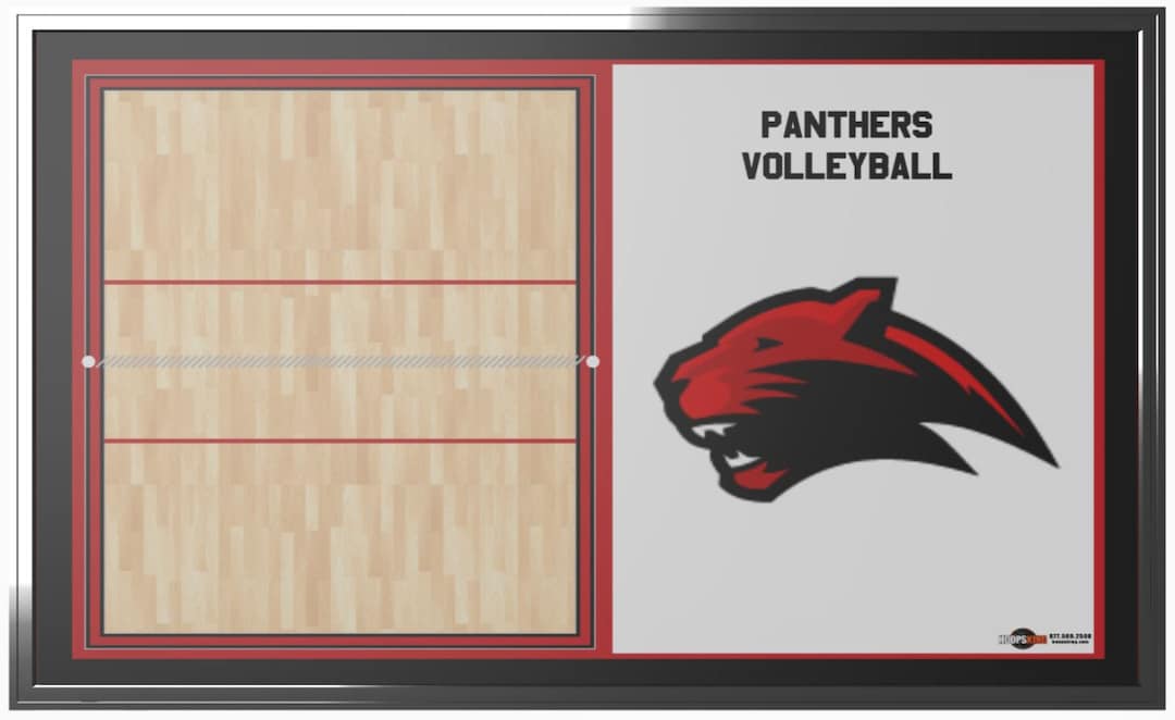 Custom Volleyball Locker Room Whiteboard (wall), Volleyball Board ...