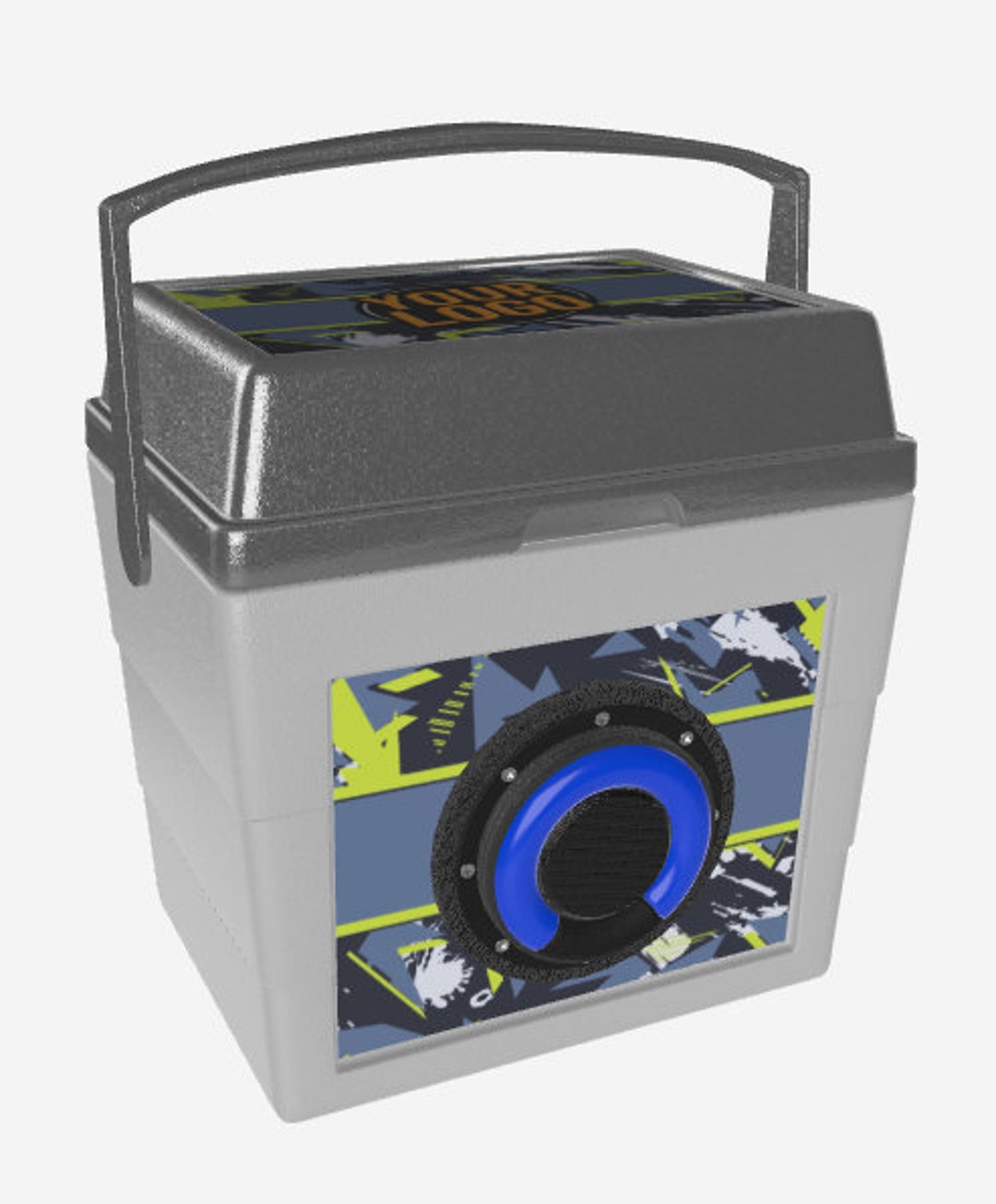 Custom Hardside Coolers 24 Cans - With Speaker Mesh, Full Body Vinyl ...