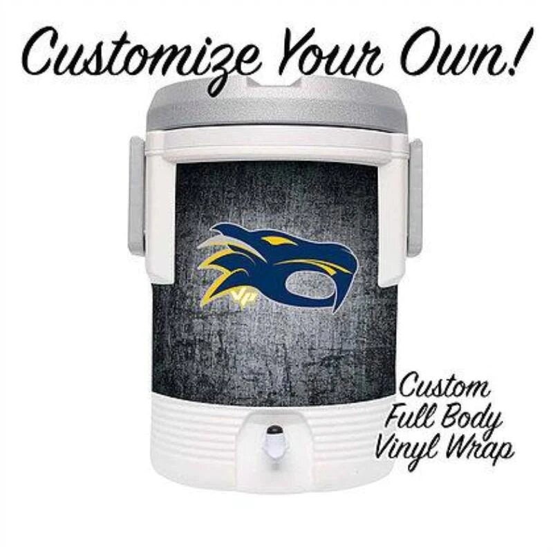 5 Gallon or 10 Gallon W/vinyl Wrap Beverage Cooler, Full Body Vinyl ...