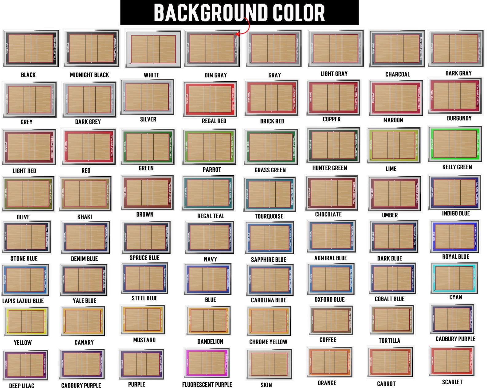 Custom Volleyball Locker Room Whiteboard (wall), Volleyball Board ...