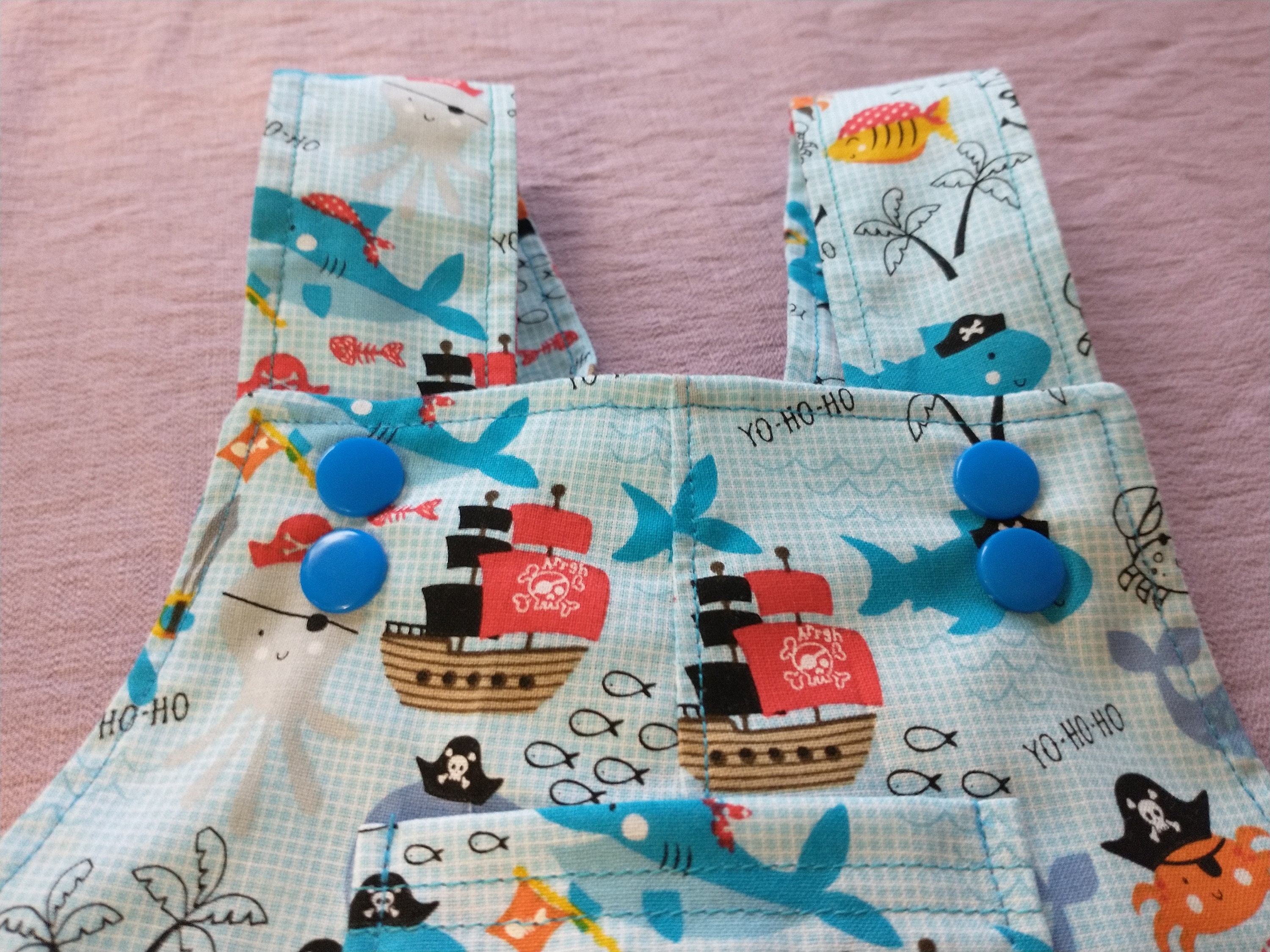 Pirate Sea Creature Baby Overalls - Etsy
